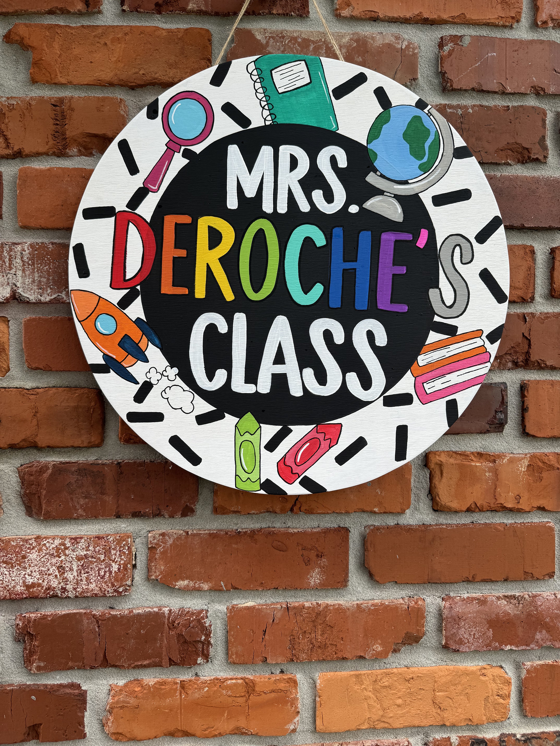 Teacher Door Hanger | Classroom Door Hanger | Custom Teacher Gift ...