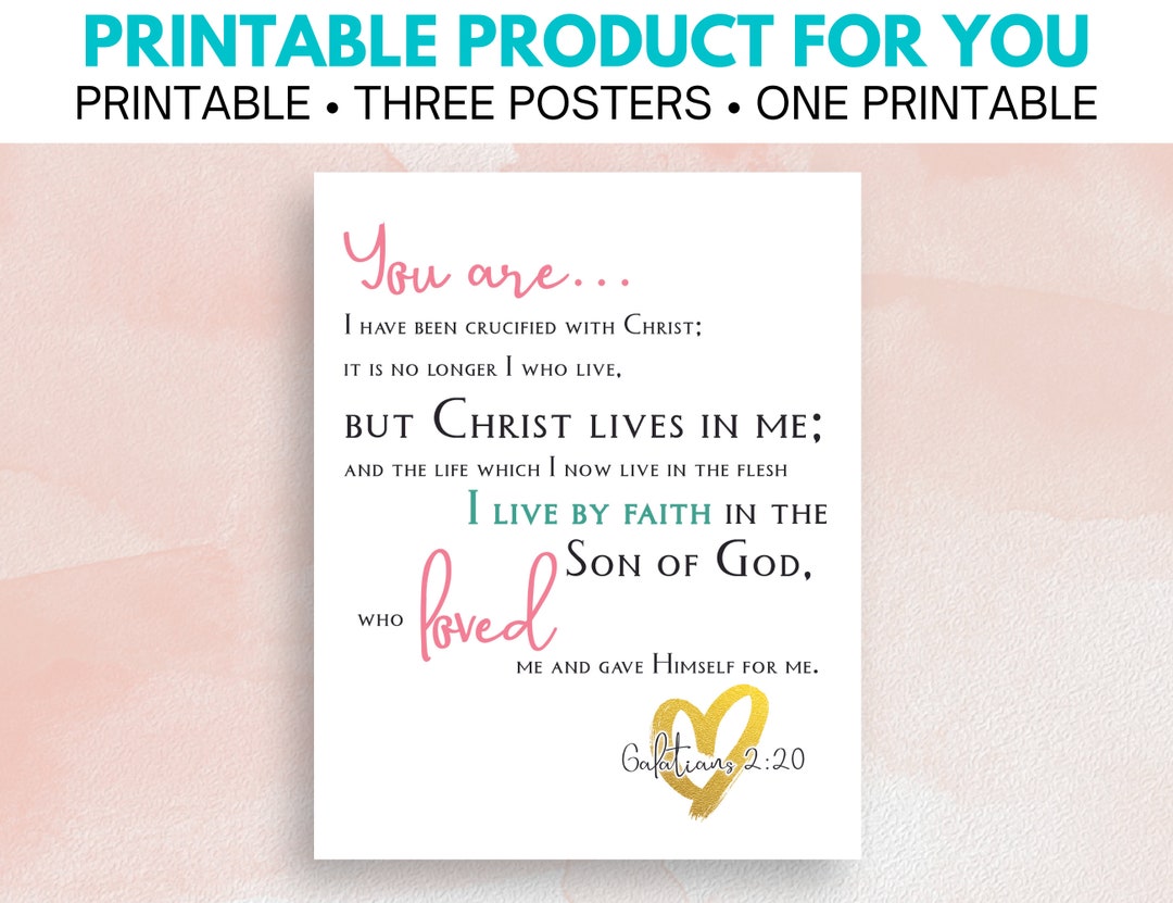 Printable Bible Verse Signs - Etsy