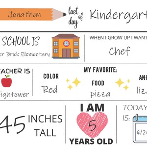 Editable First & Last Day of School Signs - Printable for Any Grade ...