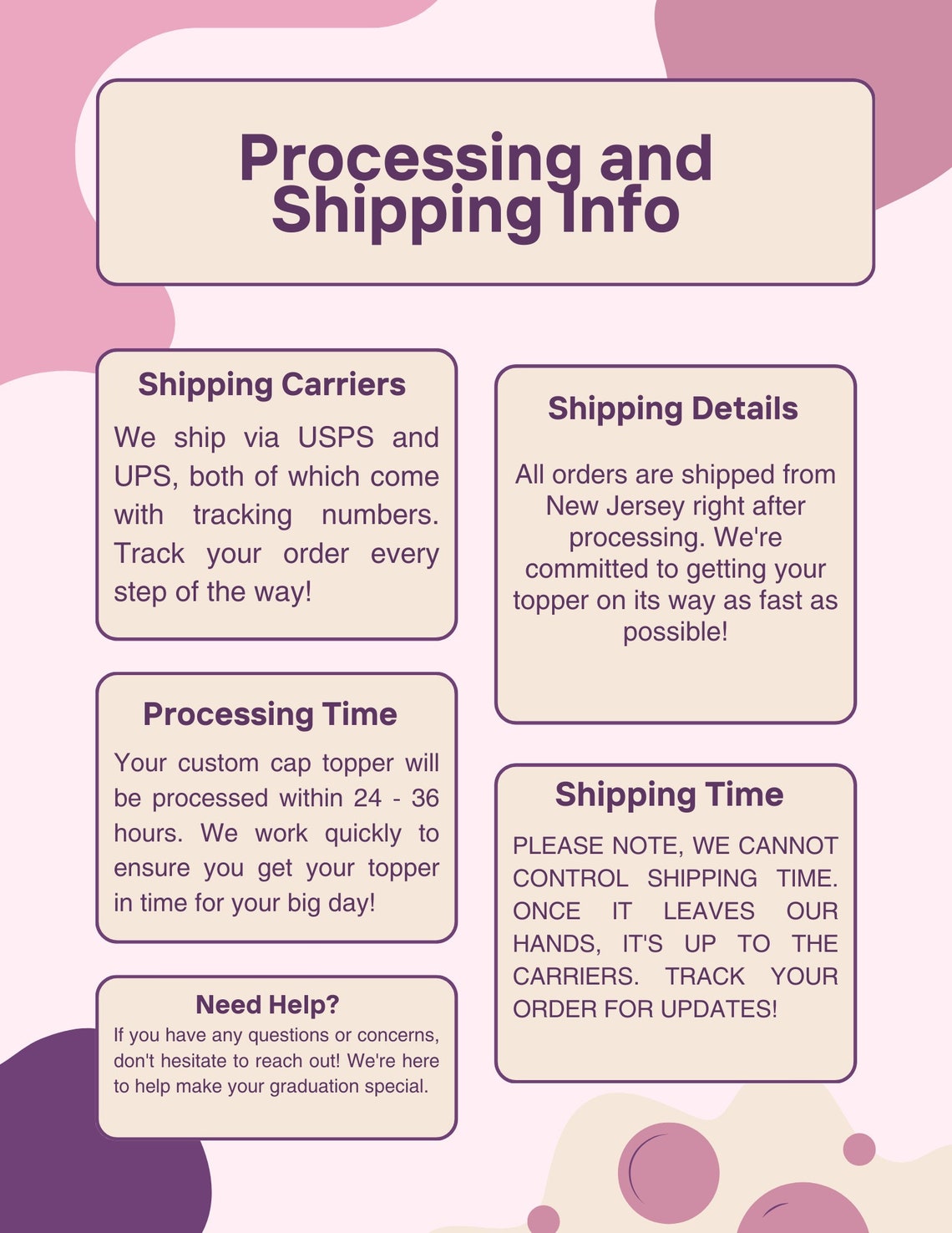 One Eternity Later Hand-painted Grad Cap Topper Stand Out at Graduation ...