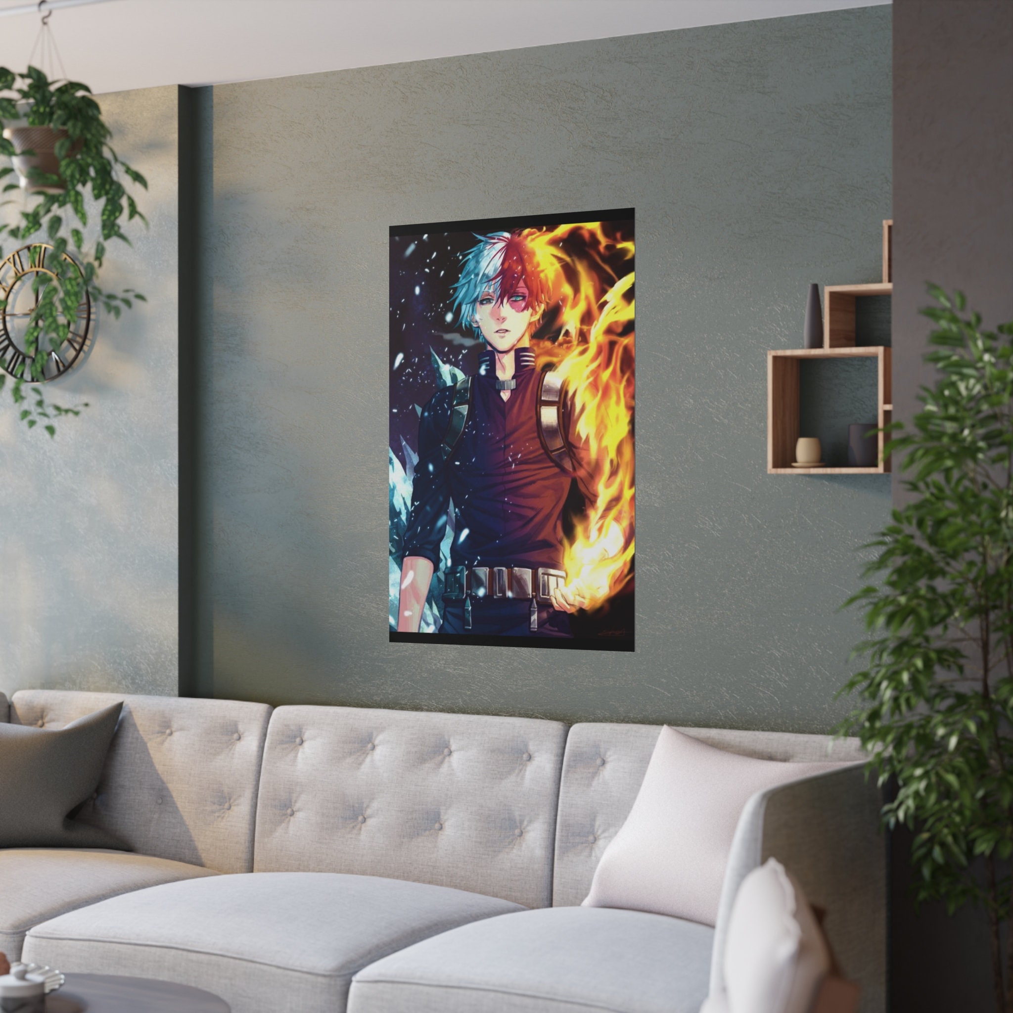 Satin Posters 210gsm, Shoto Todoroki, MHA, My Hero Academia - Etsy