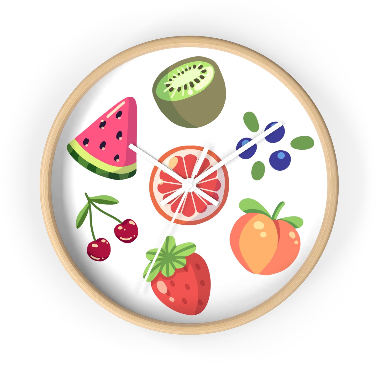 Wall Clock, Clock, Kitchen Clock, Fruit, Time - Etsy