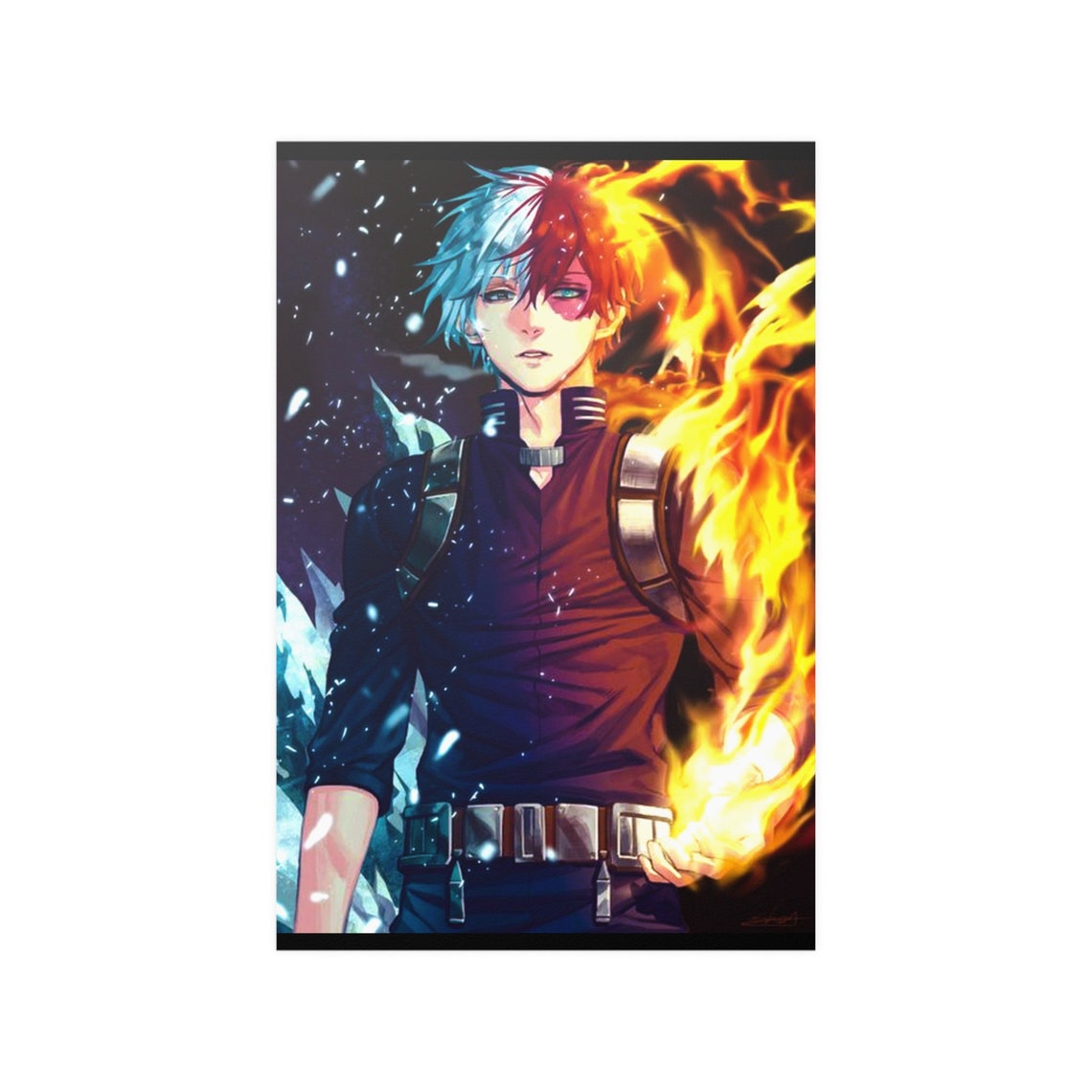 Satin Posters (210gsm), Shoto Todoroki, MHA, My Hero Academia - Etsy