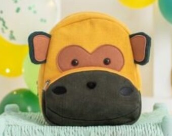 Monkey Backpack Kids - Etsy