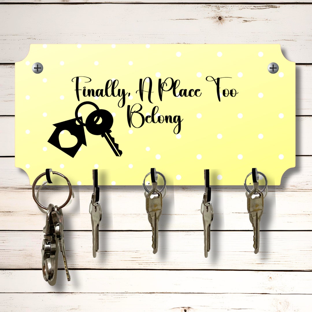 Funny Key Wall Rack Holder Organizer 10"x5" MDF Sublimated Wood Board ...