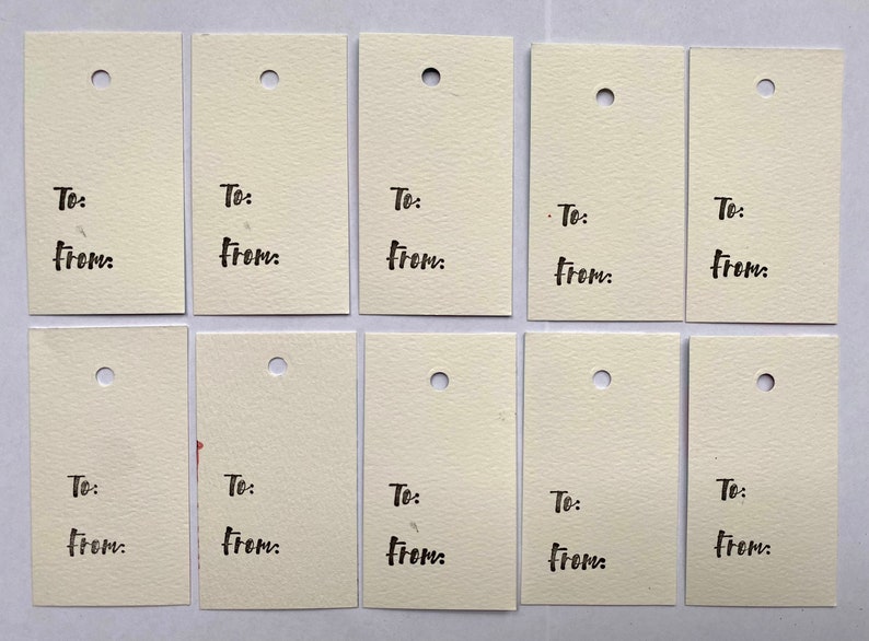 Handmade Abstract Gift Tags Party Gift Tags Pink and Blue Gender Reveal ...