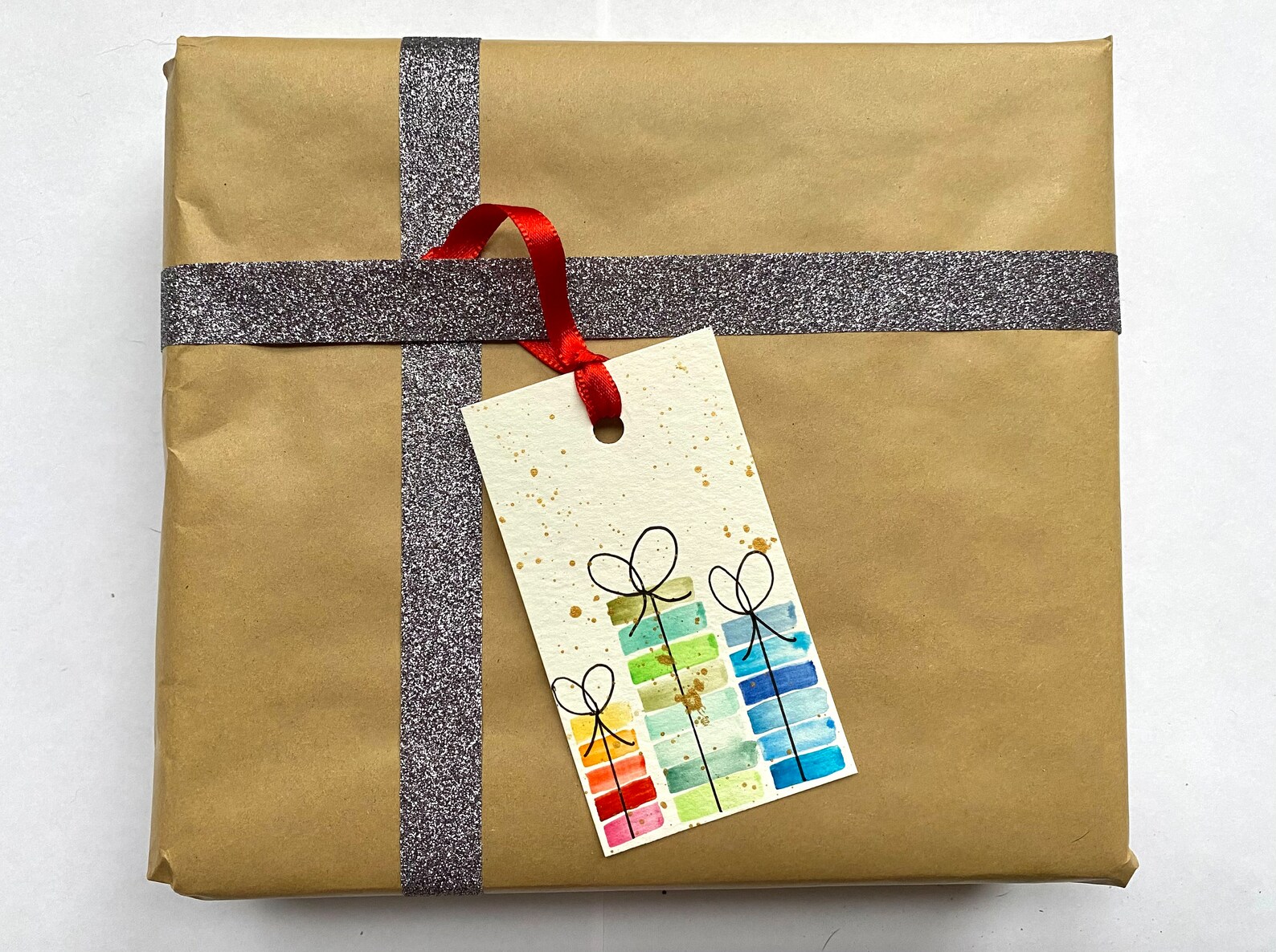 Homemade Watercolor Christmas Gift Tags | Hand Painted Holiday Gift ...