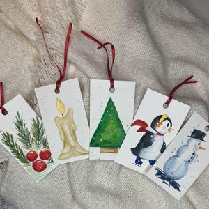 Homemade Watercolor Christmas Gift Tags | Hand Painted Holiday Gift ...