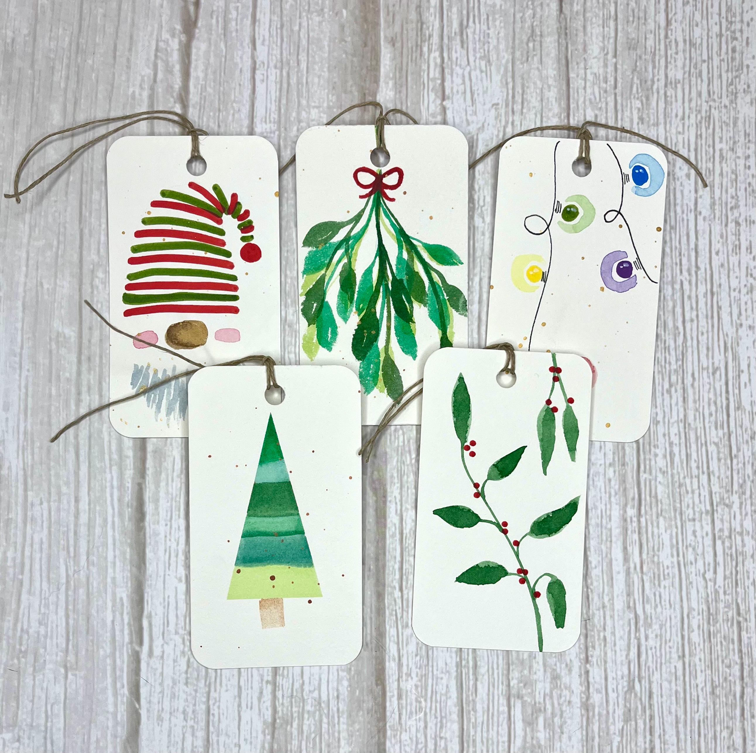 Cozy Christmas Gift Tags | Original Watercolor Christmas Gift Tags ...