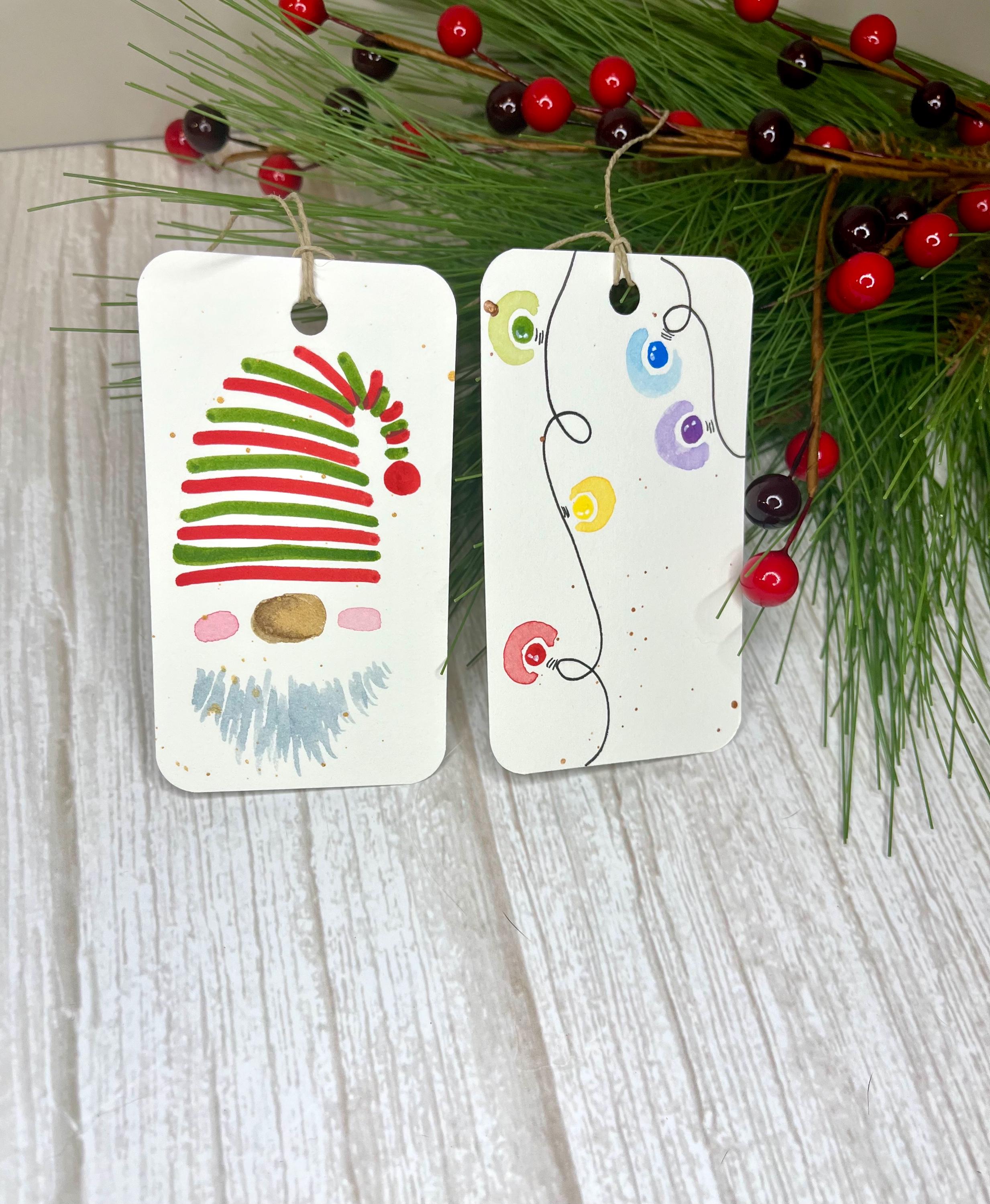 Cozy Christmas Gift Tags | Original Watercolor Christmas Gift Tags ...
