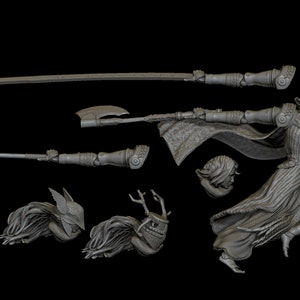 Scarlet Queen for DND or Pathfinder 8K Resin Based Miniature Realsteone ...