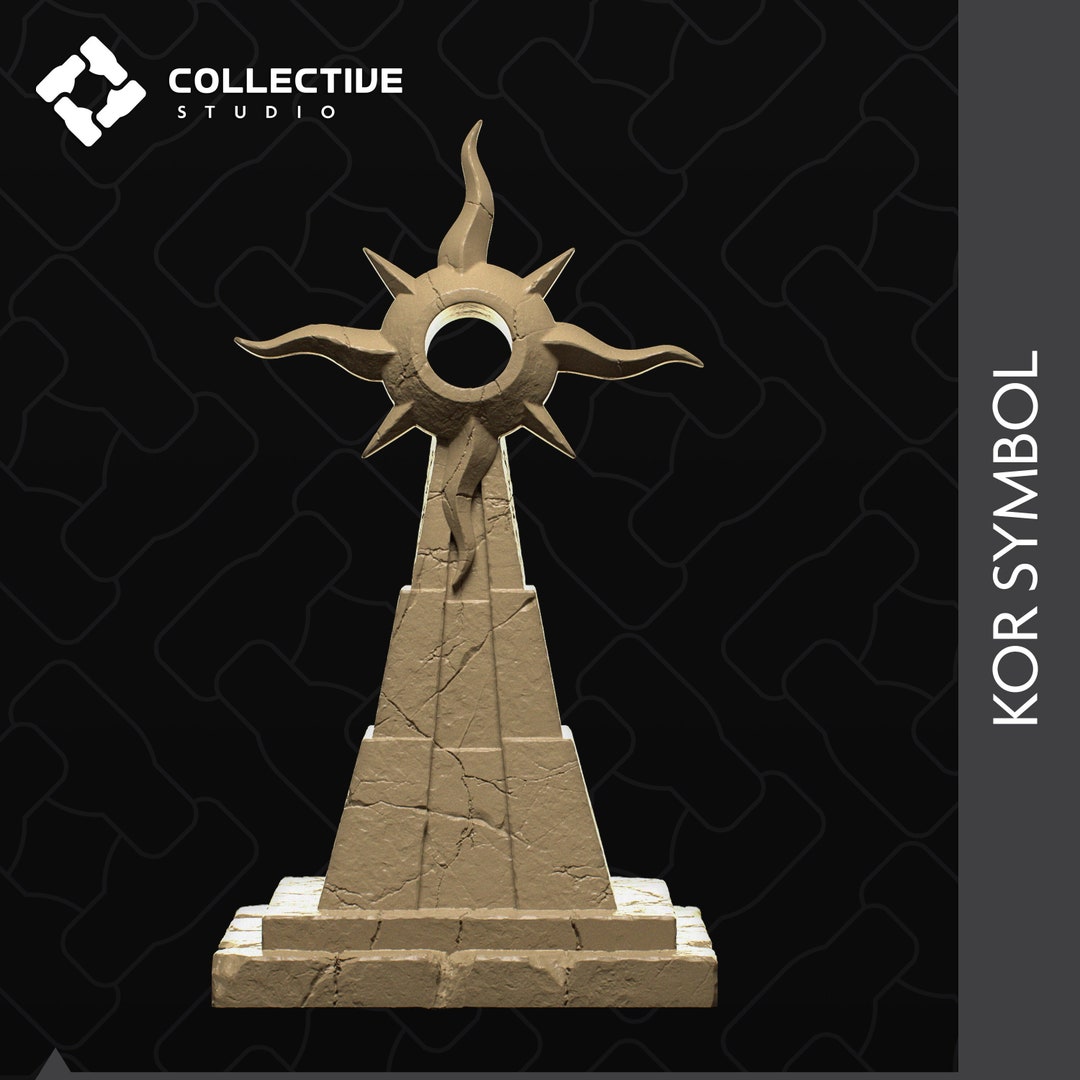Kor Symbol for DND or Pathfinder 8K Resin Based Miniature 32mm the ...