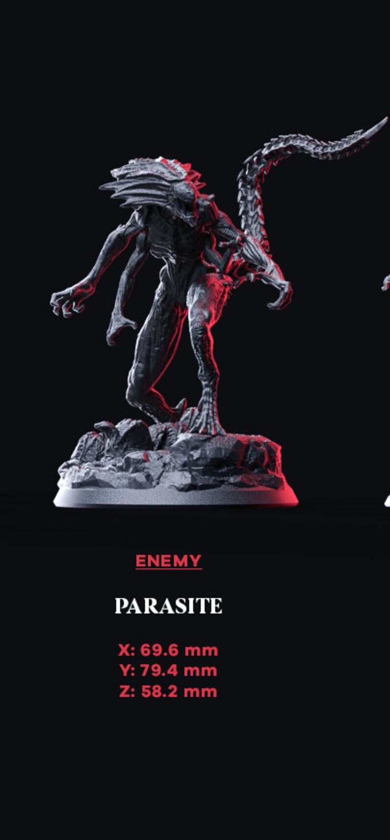 The Parasite Enemy for DND or Pathfinder 8K Resin Based - Etsy