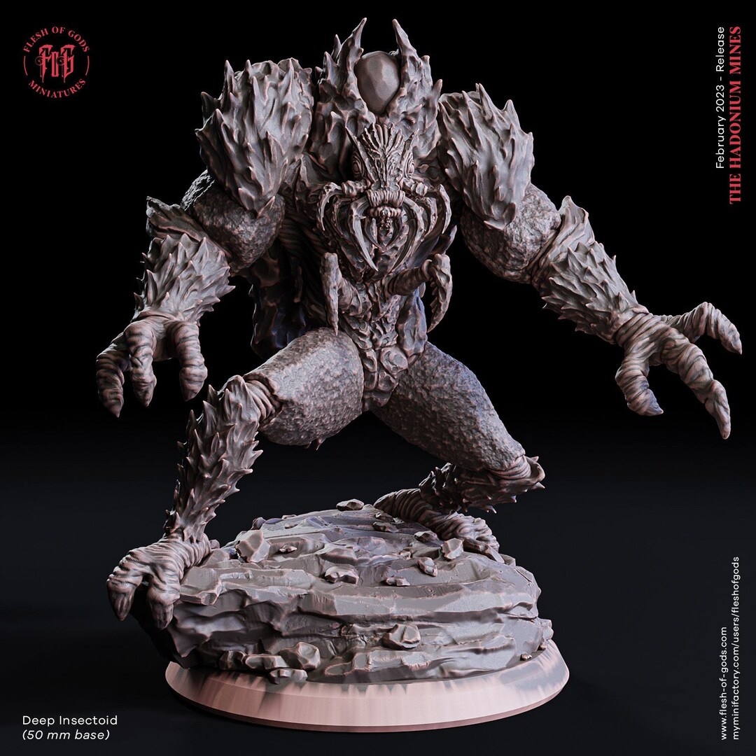 Deep Insectoid Enemy for DND or Pathfinder 8K Resin Based - Etsy