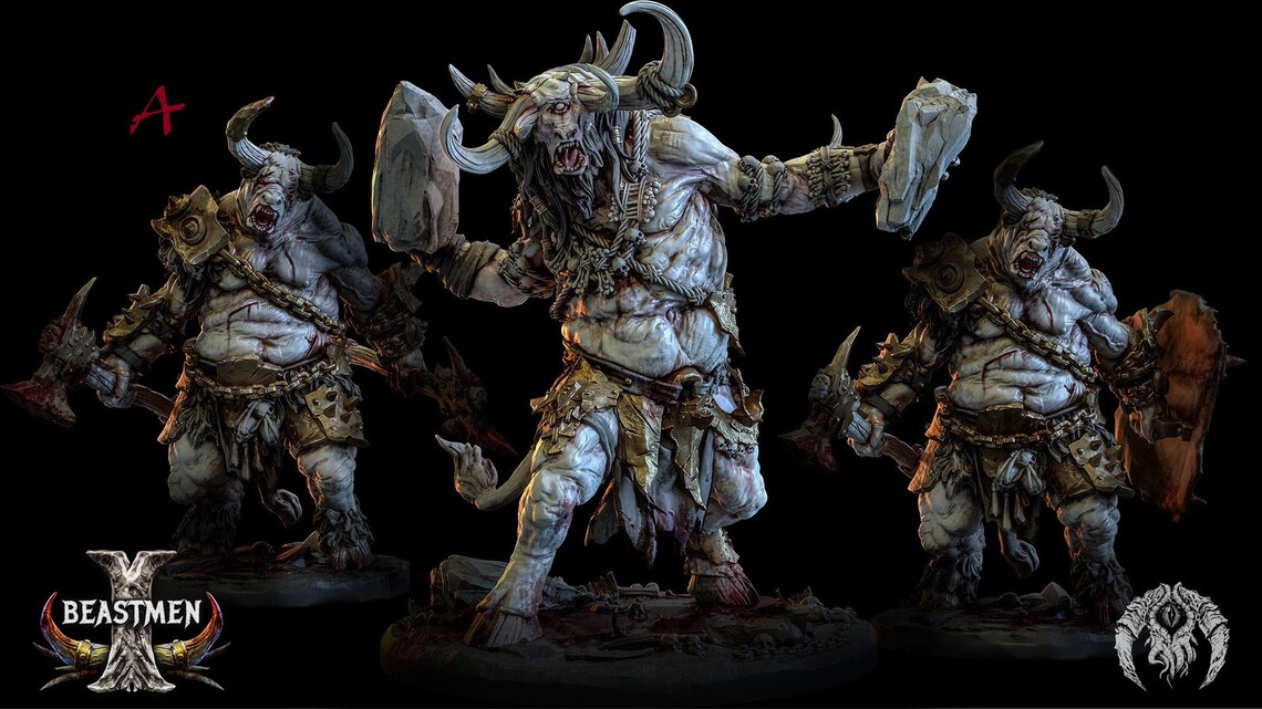 Aurox Reavers for DND or Pathfinder 8K Resin Based Miniature - Etsy