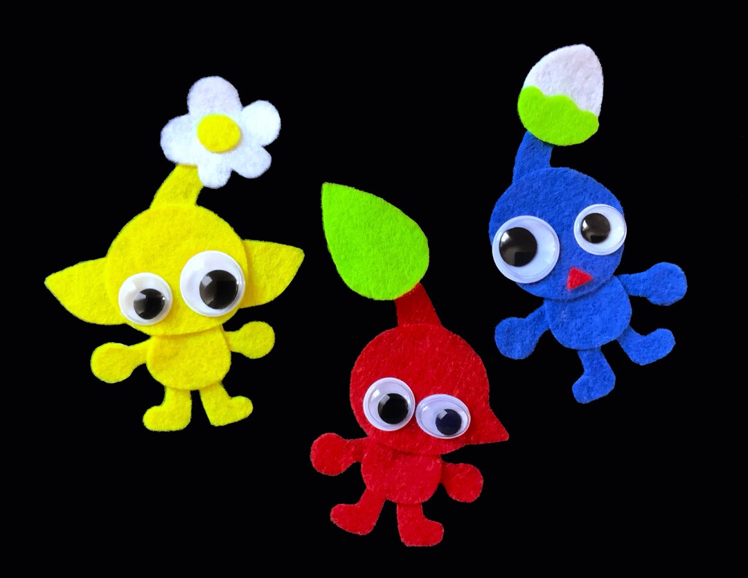 Handmade Pikmin Felt Pin/brooch - Etsy