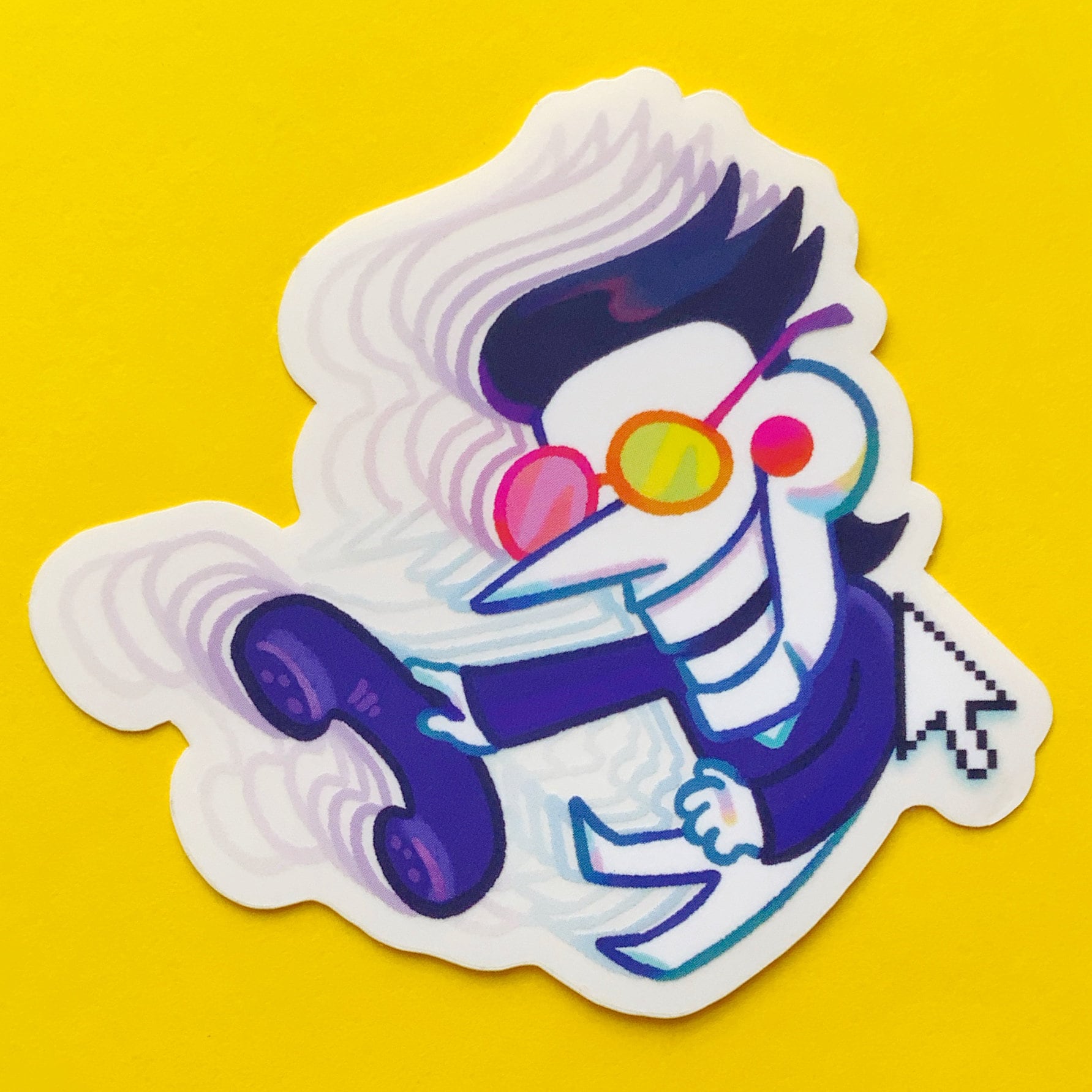 Spamton Matte Vinyl Clear Transparent Deltarune Stickers - Etsy