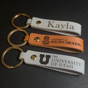 University Logo Keychain Personalized College Logo Graduation Gifts ...