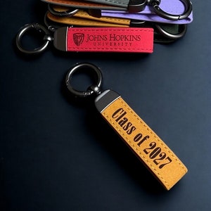 UNIVERSITY Keychain Logo Class of Gift for Her Gift for Him Gift for ...