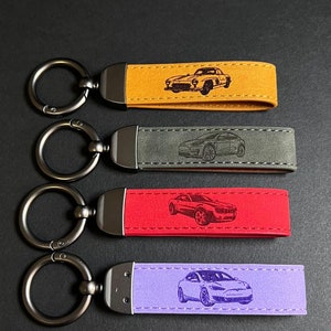 Car Logo Keychain Car Gift Leather Keychain Car Show Love Car Gift for ...