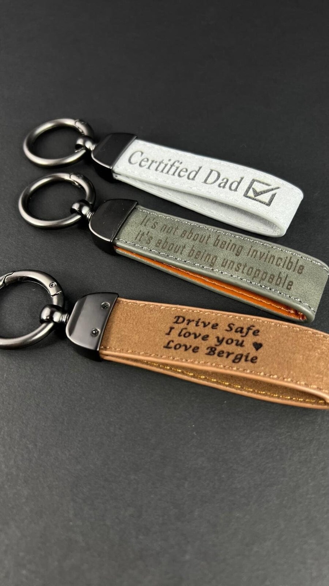 Police Officer Leather Keychain – Custom Engraved Law Enforcement Gift ...