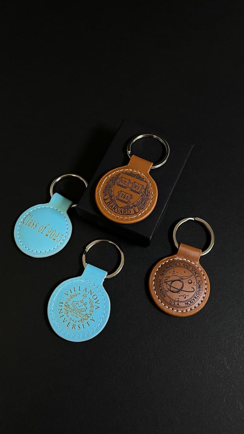 Custom University Logo Keychain: Personalized School Gift - Etsy