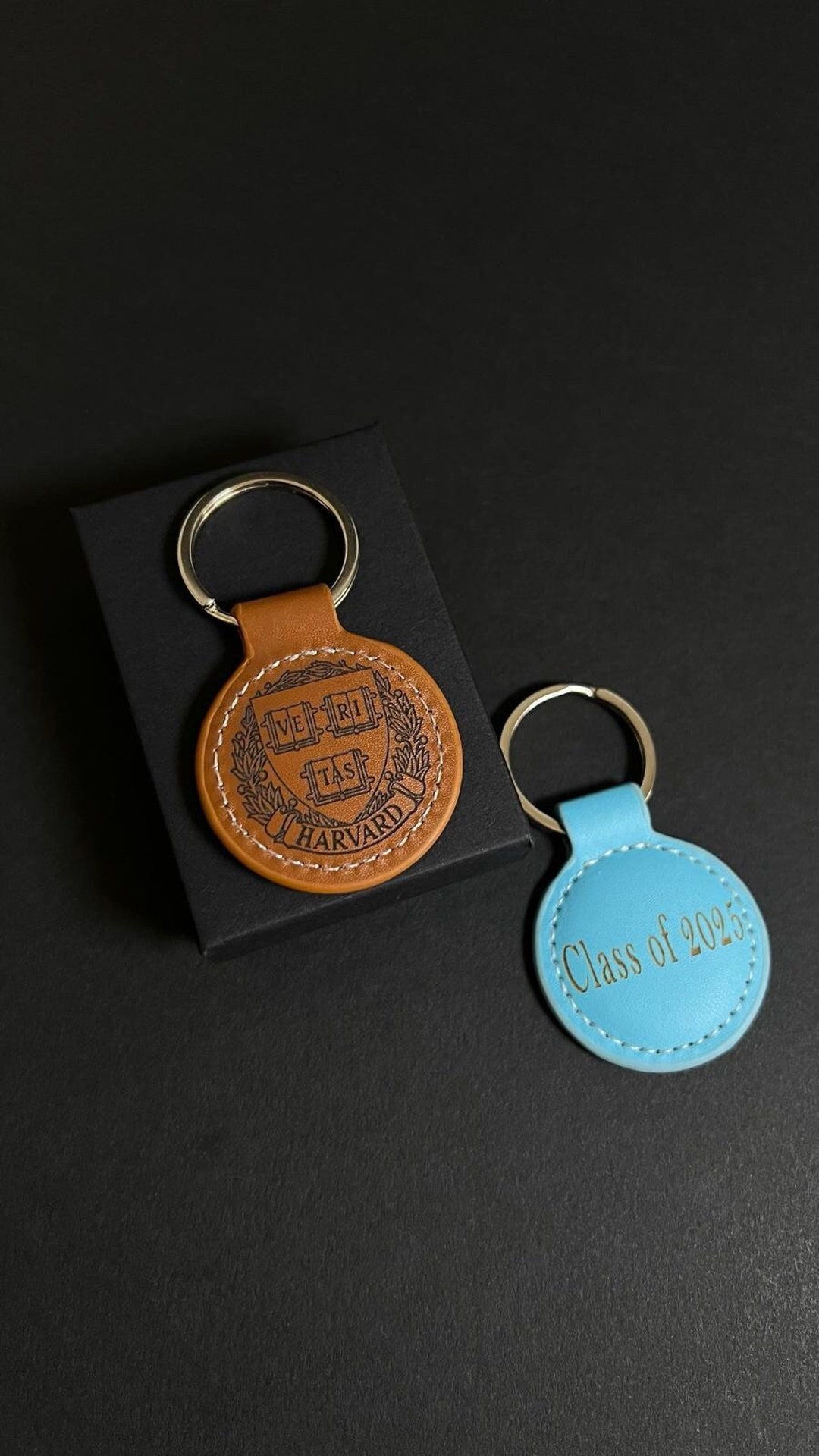 College Keychain Custom Keychain Personalized Keychain Leather Keychain ...