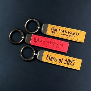 UNIVERSITY Keychain Logo Class of Gift for Her Gift for Him Gift for ...