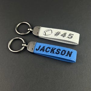 FOOTBALL KEYCHAIN Personalized Team Logo Christmas Gift Football Player ...