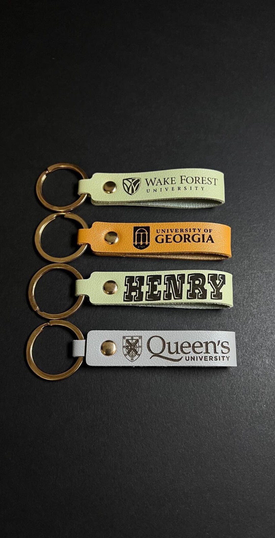 University Logo Keychain Personalized College Logo Graduation Gifts ...