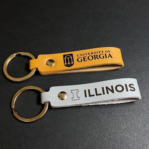University Logo Keychain Personalized College Logo Graduation Gifts ...