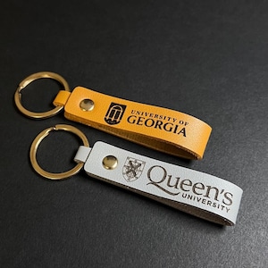 University Logo Keychain Personalized College Logo Graduation Gifts ...