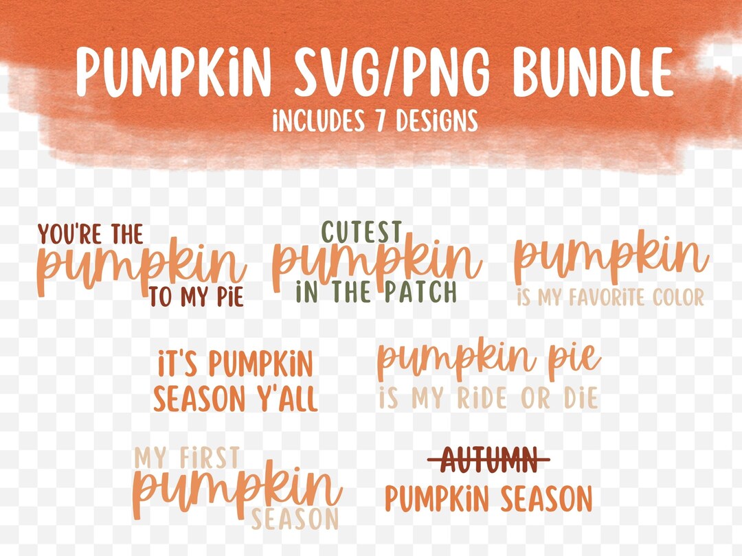 Pumpkin SVG Pumpkin Season SVG File Autumn Cut File Fall - Etsy