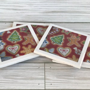 Handmade Christmas Coasters Decorative Ceramic Coasters Set - Etsy