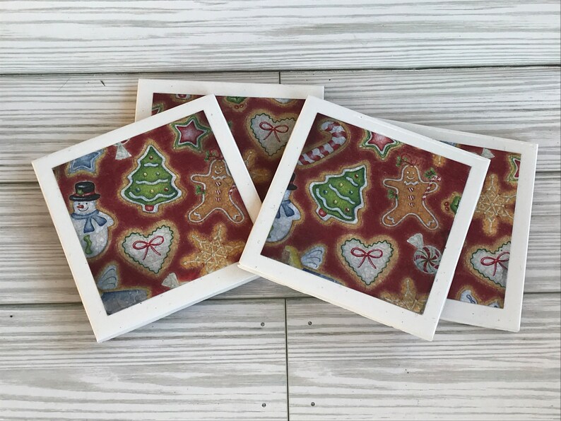 Handmade Christmas Coasters Decorative Ceramic Coasters Set - Etsy