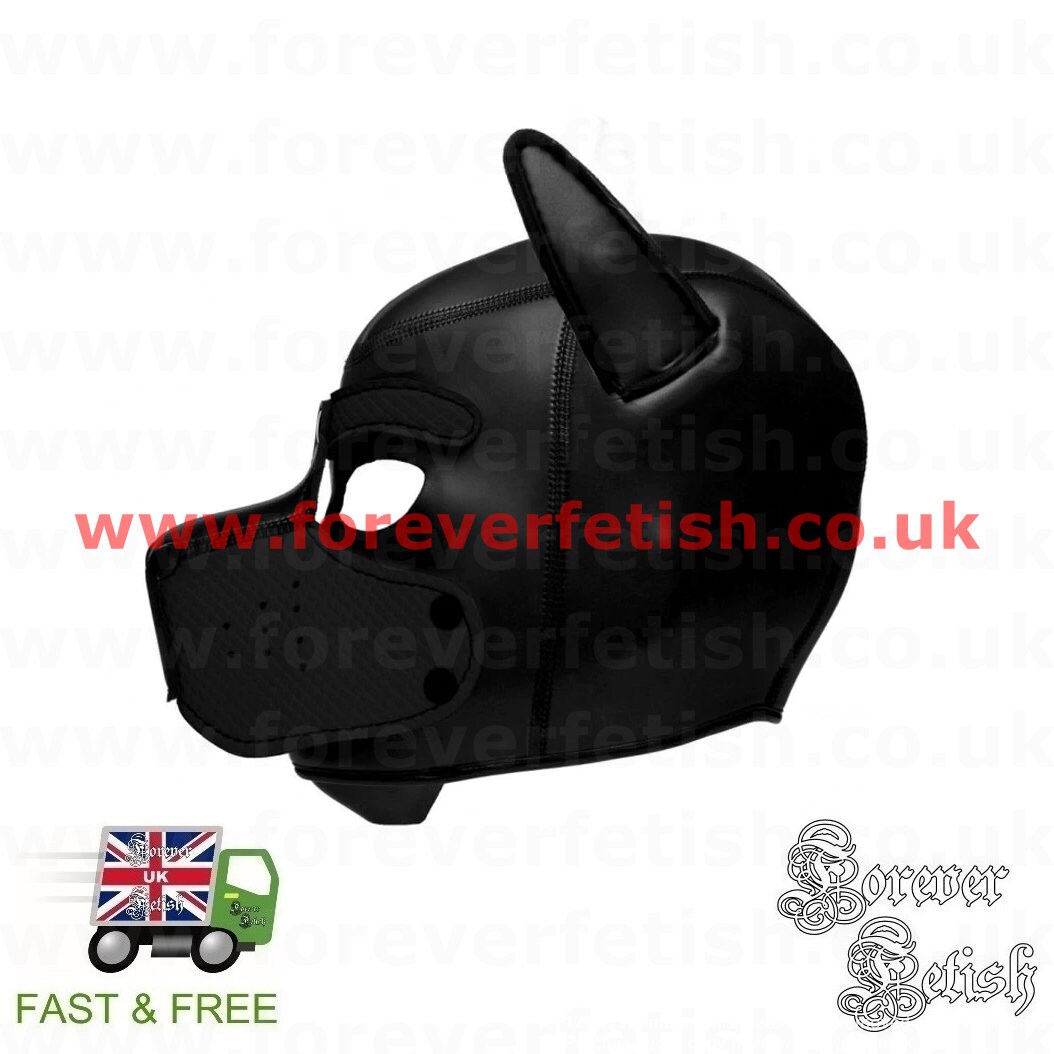 Pup Hood Dog Gimp Mask Full Kit Harness Collar Arm Bands - Etsy