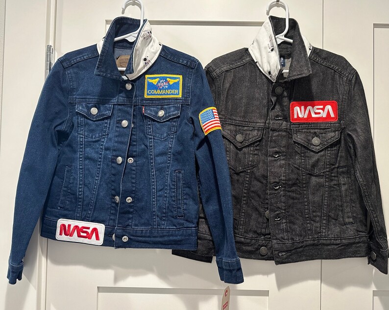 NASA Astronaut Patch Jean Jackets, 6X & 4/5T - Etsy