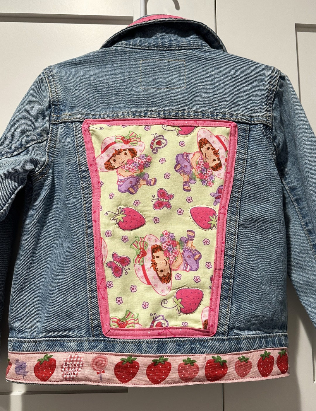 Strawberry Shortcake Levis Trucker Jacket, Size 4 OR Custom - Etsy