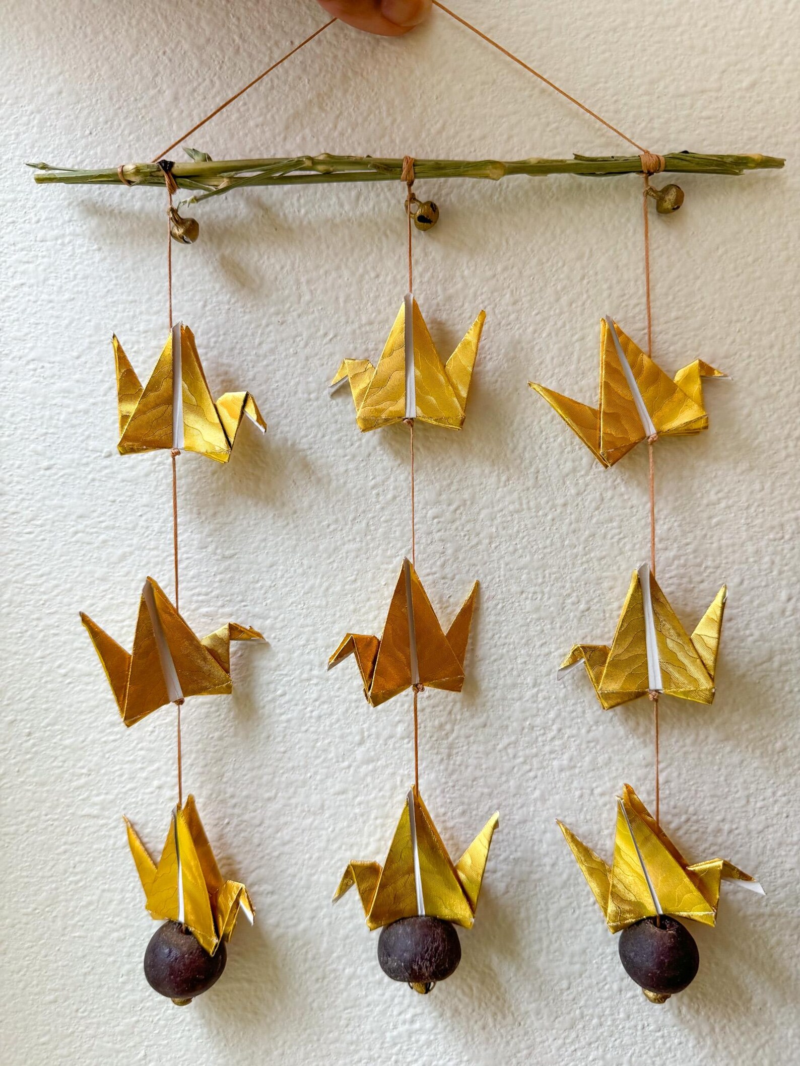 Origami Crane Installation (mini) | Origami Crane Window Charm ...
