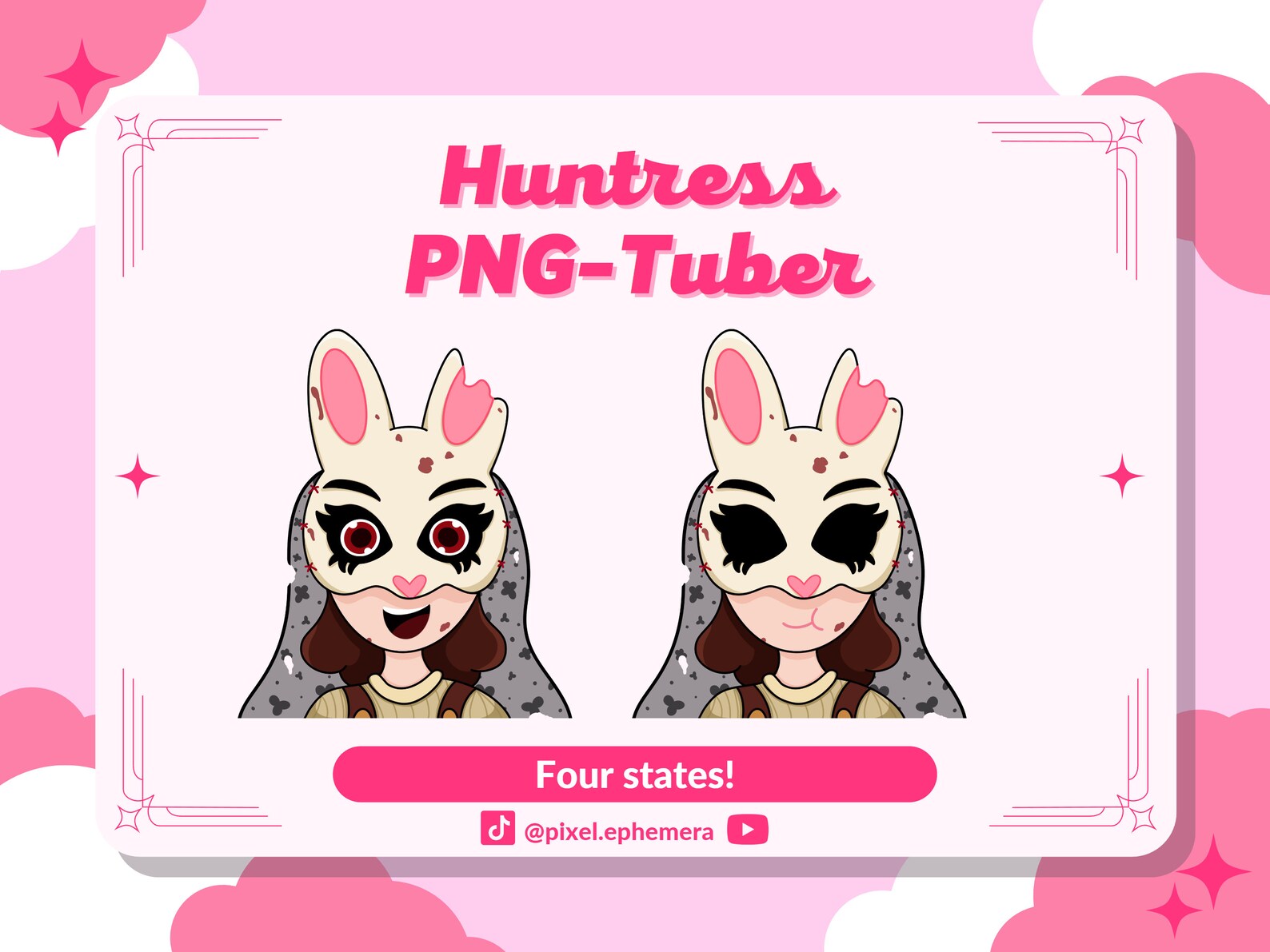 The Huntress Cute Png Tuber Dbd Streaming Vtuber Kawaii - Etsy