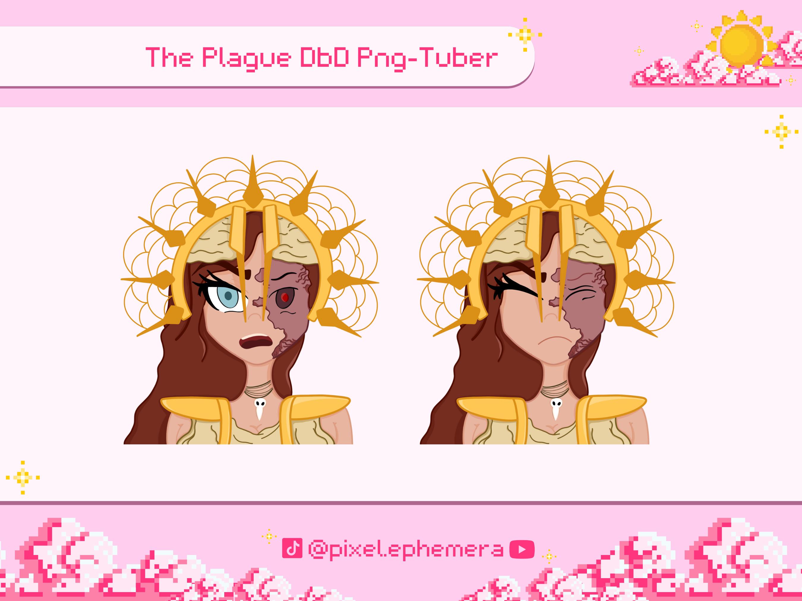 Dbd Cute Plague Killer Png-tuber Kawaii Scary Gaming Twitch Youtube ...