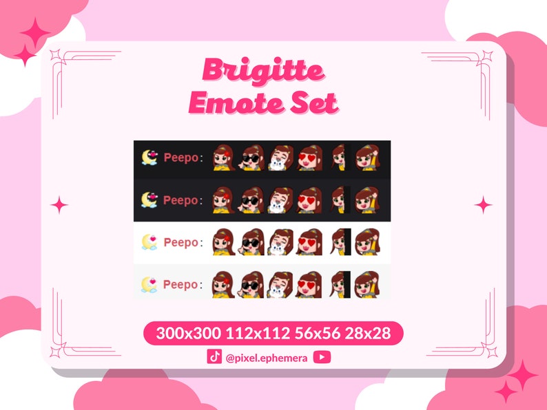 Brigitte Emotes Streaming Premade Emotes Twitch Emotes Overwatch Emotes ...
