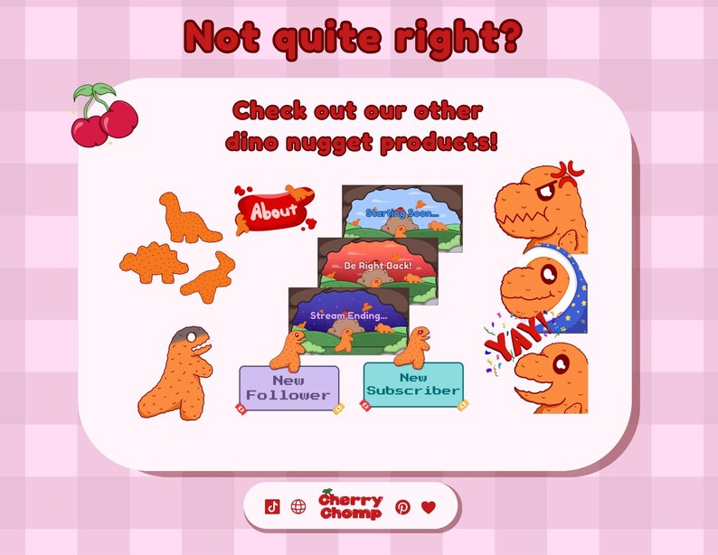 Angry Dino Nugget Emote – Cute Twitch, Discord, Youtube Stream - Etsy