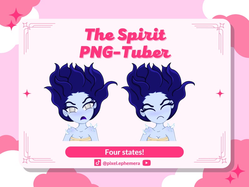 The Spirit Cute Png Tuber Dbd Streaming Vtuber Kawaii - Etsy