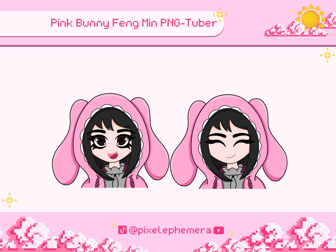 Bunny Feng Min PNG Tuber - Dbd Streaming Vtuber - Kawaii Survivors ...