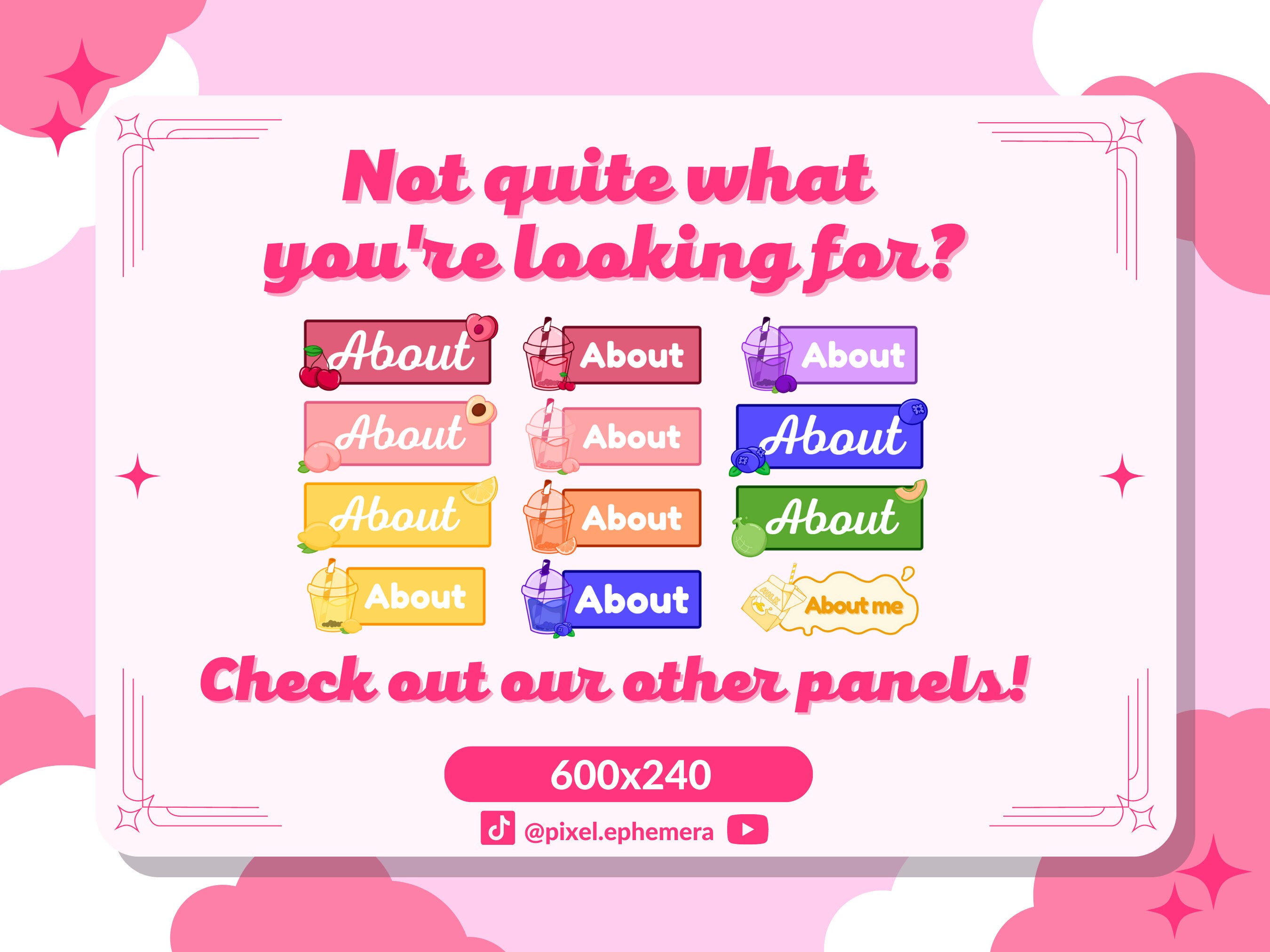 Chocolate Milk Twitch Panels Premade Streaming Assets P2u - Etsy