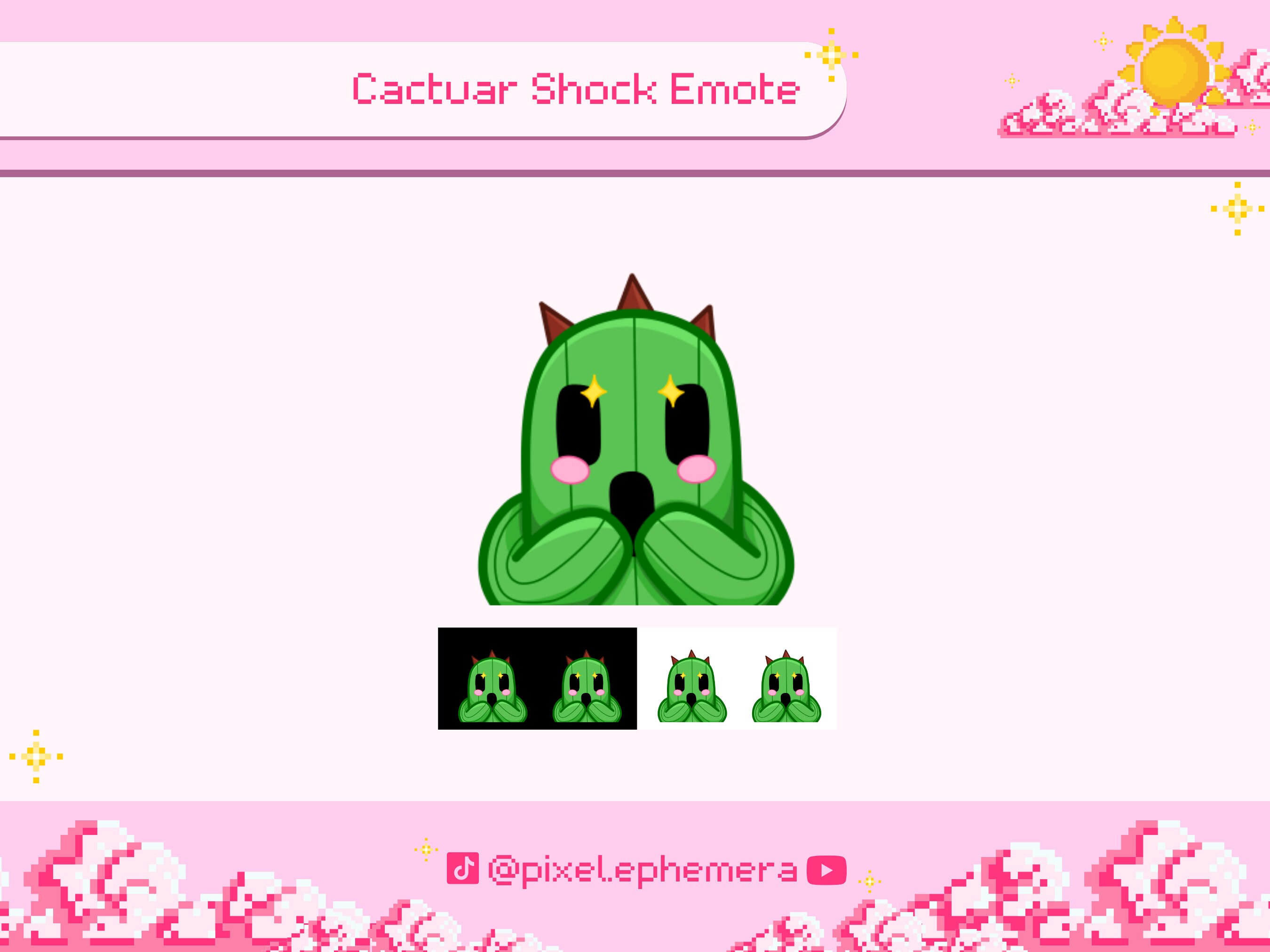 Cactuar Emote Final Fantasy Emote P2U Streaming Discord Emotes - Etsy