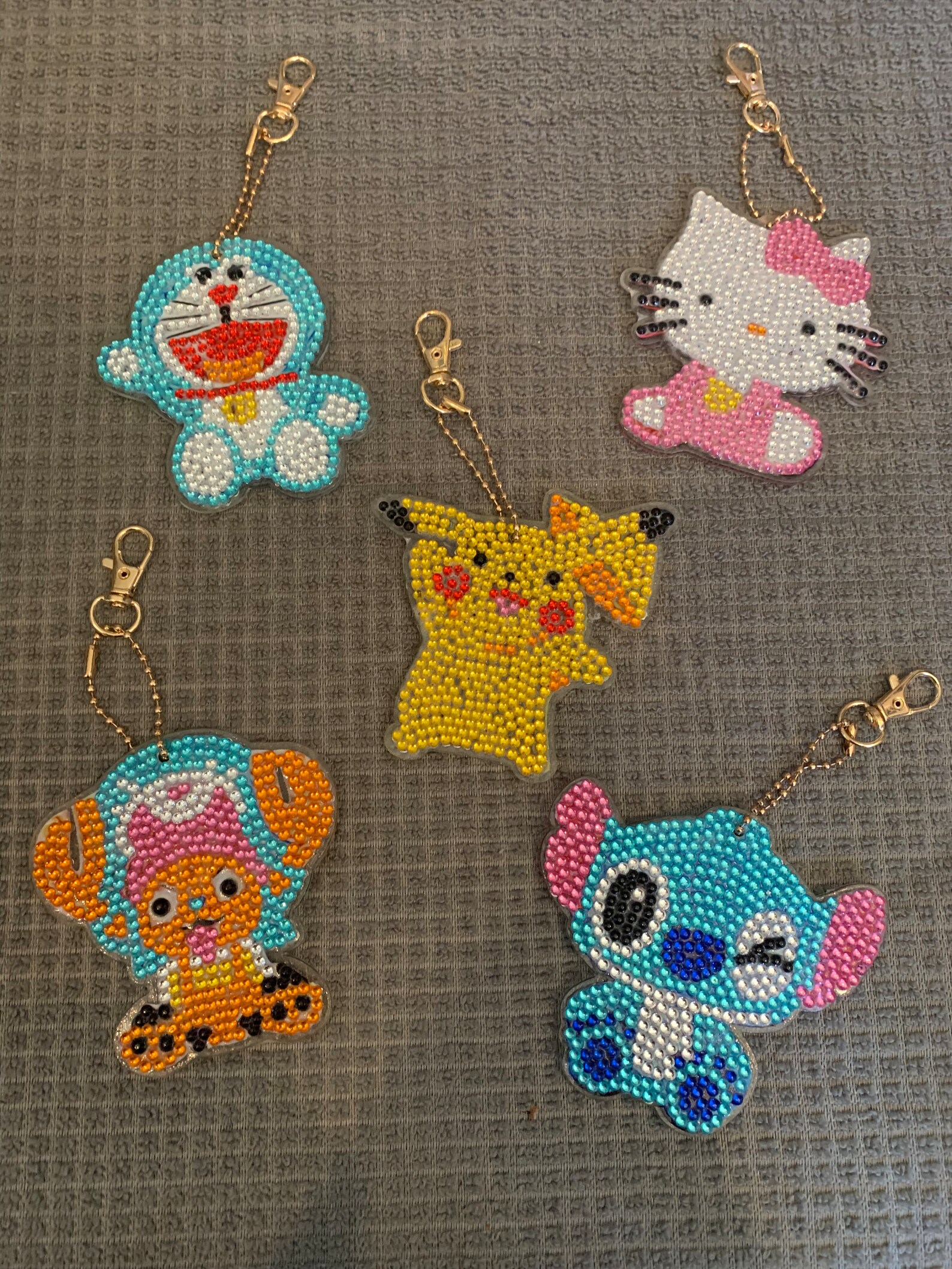 Finished Diamond Painting Keychains / Ornaments - Etsy