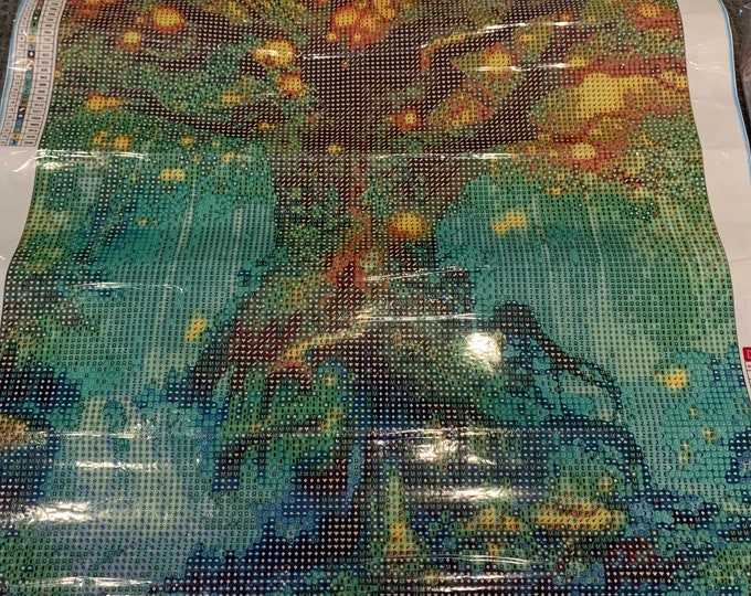 Diamond Painting Kit - Tree With Lights - Etsy