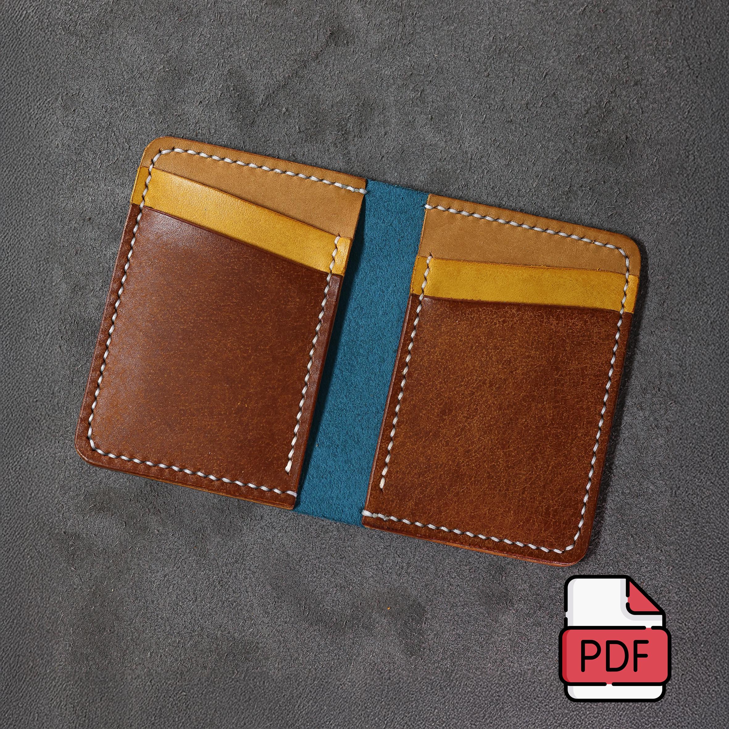 Minimalist Bifold Wallet PDF Pattern: DIY Leather Template (A4 + Letter ...